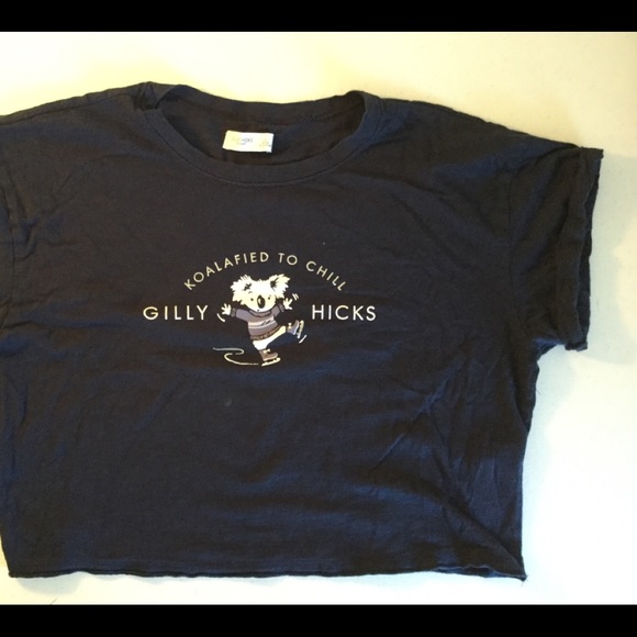Gilly Hicks | Tops | Gilly Hicks Sydney Crop Top Navy Koala Bear Sz L ...